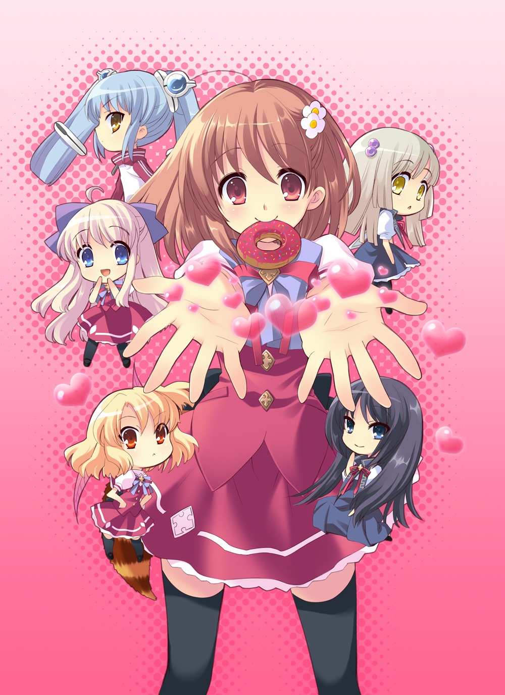 ito noizi flyable heart inaba yui kujou kururi minase sakurako shirasagi mayuri sumeragi amane ...